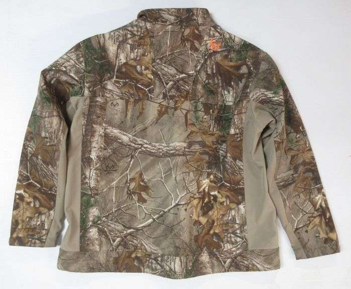 Hunting clothing Bushmaster camo jacket, size 2X; Guide Series tan and ...
