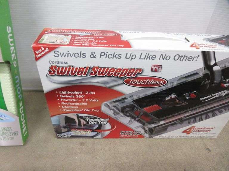 Various sweepers/scrubbers, include: Black & Decker cordless scrubber ...