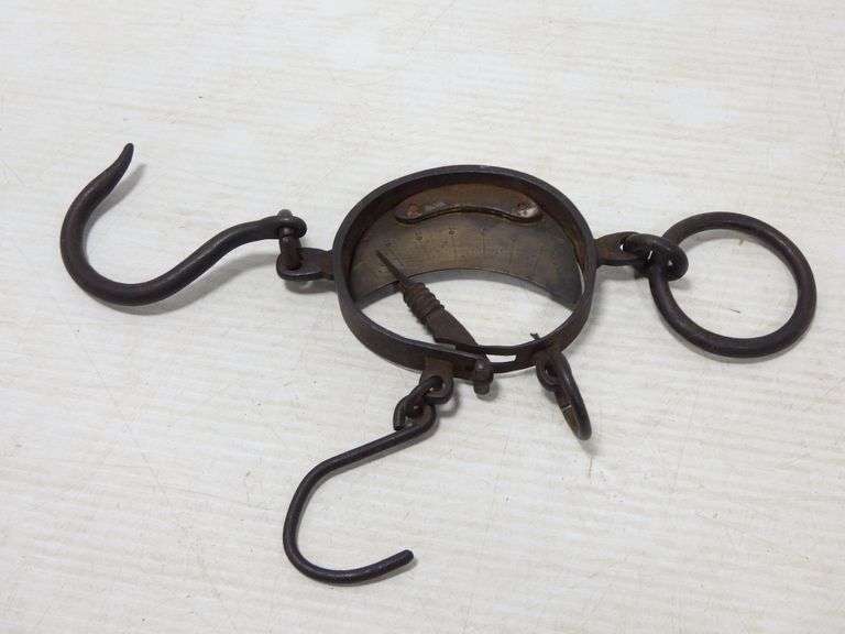 Early Pelt scale with brass gauge, made in Germany, 11"H - Albrecht ...