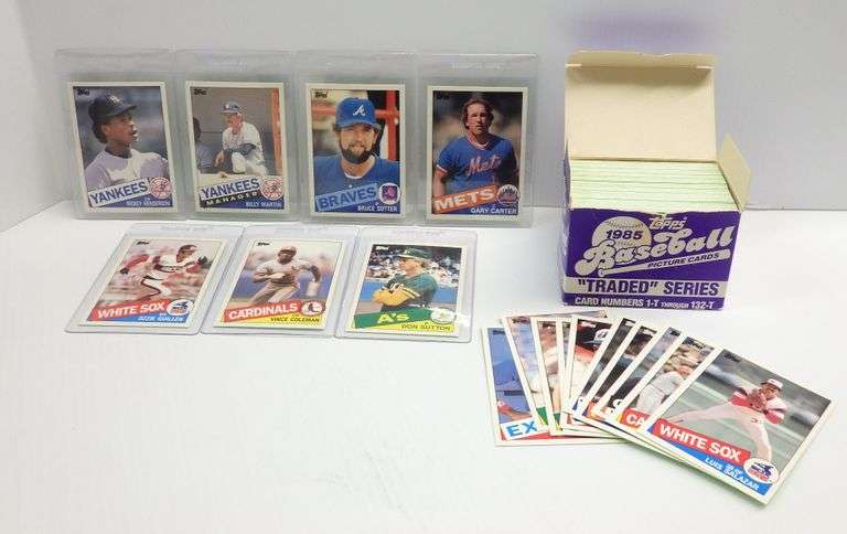 1985 Topps traded set, near mint-to-mint condition - Albrecht Auction ...