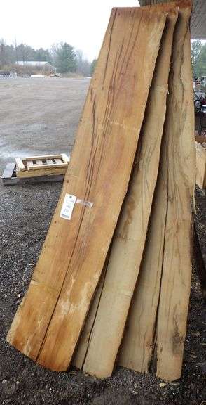 (3) Black Locust Live Edge Rough Sawn, includes: One- 14" to 16"W x 1 1 ...