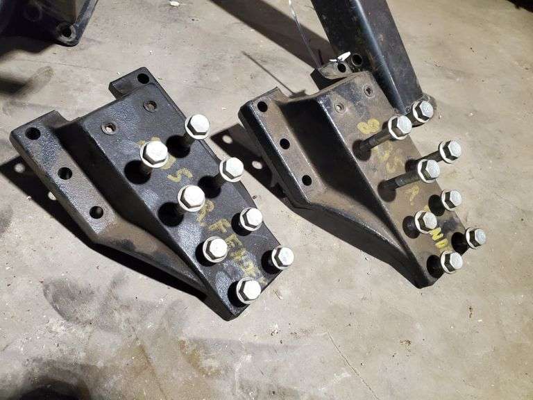 Pair of JD Fenders with Brackets, Thought to Fit JD 8235. Location: L#1 ...
