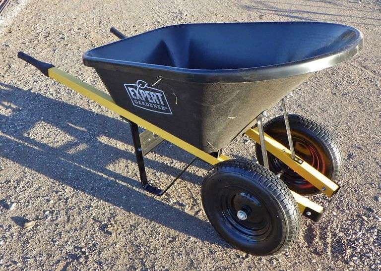 Expert gardener double wheel wheelbarrow, 6 cu. ft., new - Albrecht ...