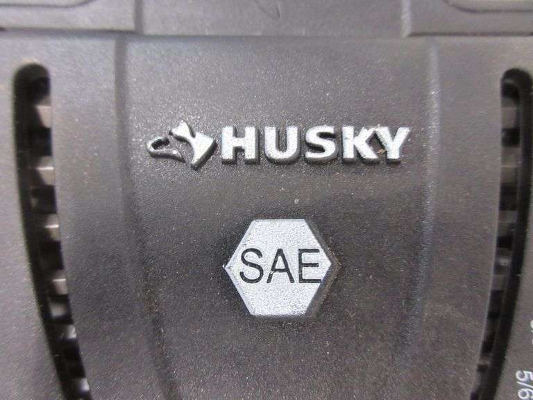 Husky Allen wrench set, includes SAE and Metric sizes, and a holder ...