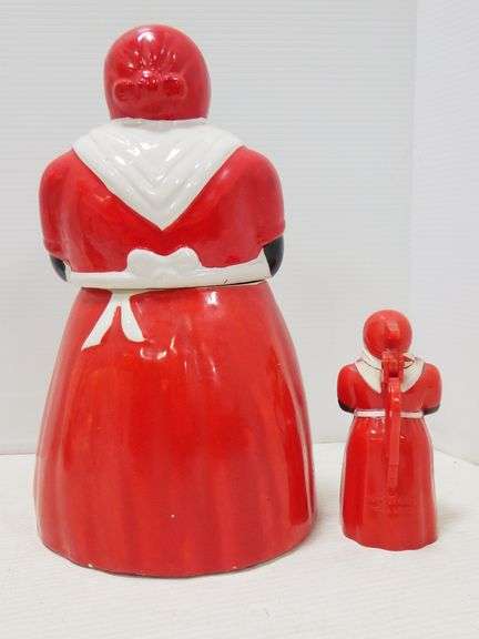 Vintage Ceramic Mammy Cookie Jar, 12"H, good; Plastic Aunt Jemima Mammy ...