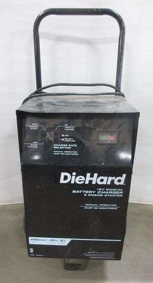 DieHard 12V manual battery charger and engine starter, works - Albrecht ...