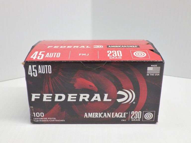 (100) Rounds of Federal, 45-Automatic, 230-grain, FMJ, new - Albrecht ...