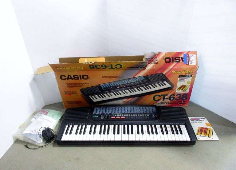 Casio keyboard, CT-638, all notes are lettered, works great - Albrecht ...