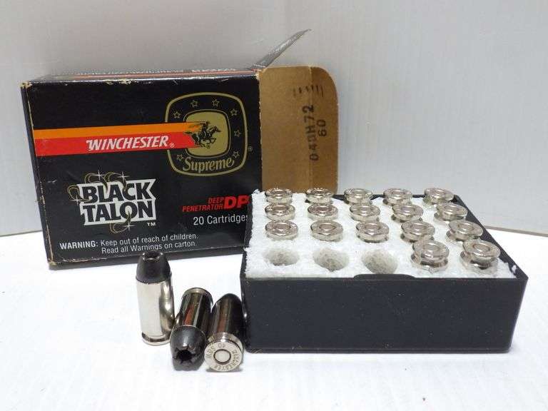 (20) Rounds of Black Talon Deep Penetrator .40 S&W ammo, 180-grain STX ...