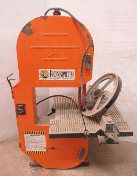 Ironsmith bench top bandsaw, 7 1/4", 1/3 HP, upper wheel is off, for ...