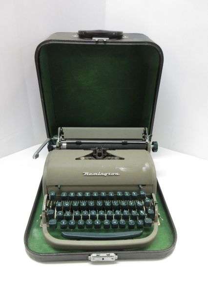 Antique typewriter in case - Albrecht Auction Service