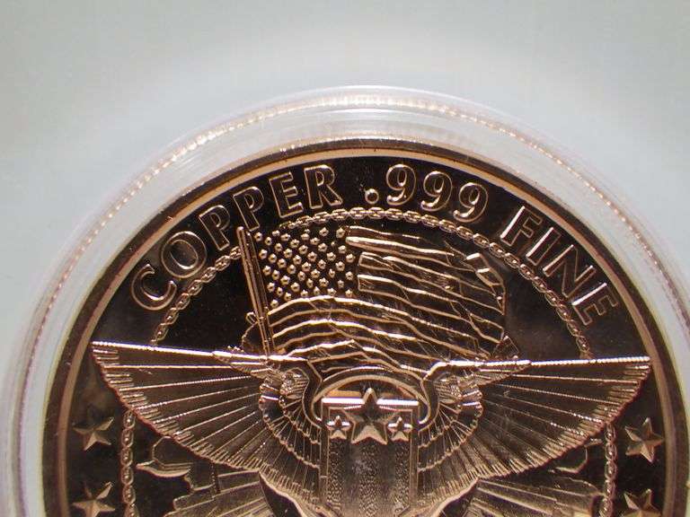 1 AV oz. .999 Fine Copper Alien Round, in good condition - Albrecht ...