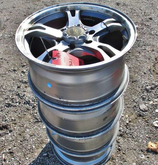 Set Of 4 American Racing Aluminum Rims 17 Chevy 6 bolt Pattern Set Of 4 American Racing Aluminum Rims 17 Chevy 6 bolt Pattern