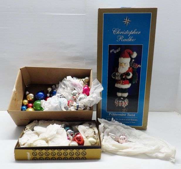 Antique Christmas ornaments and Christopher Radke's nutcracker ...