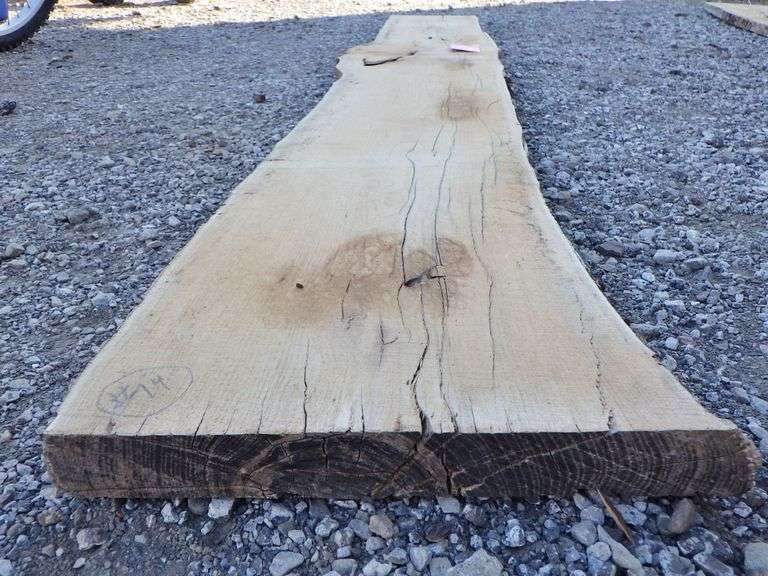 Black Locust, live edge, rough sawn, 12" to 14"W x 1 1/2"Thick x 93"L ...