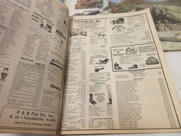 (9) Old Trapper hunting magazines - Albrecht Auction Service