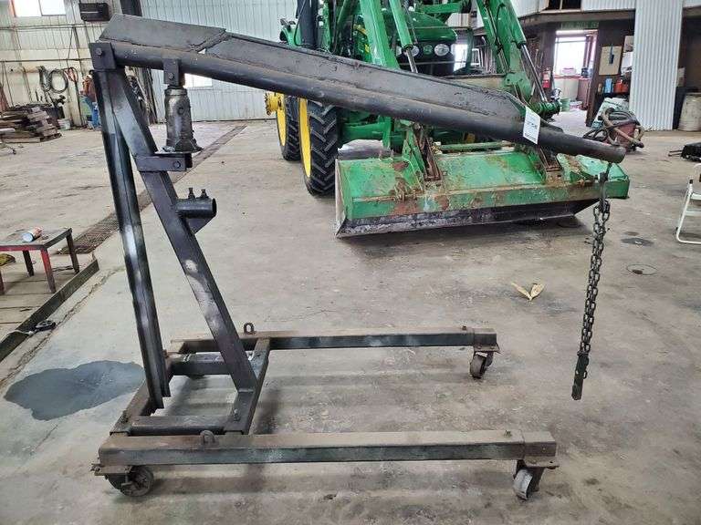 Shop Built Engine Hoist, Boom is 6' Long when Collapsed, Base is 36" x ...