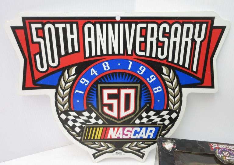 24K Gold Plated NASCAR 50th Anniversary Commemorative Series Car, 1 of ...
