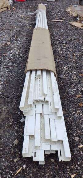 (32) Pieces of J-Channel vinyl, white in color, 6"W x 12'L, new ...