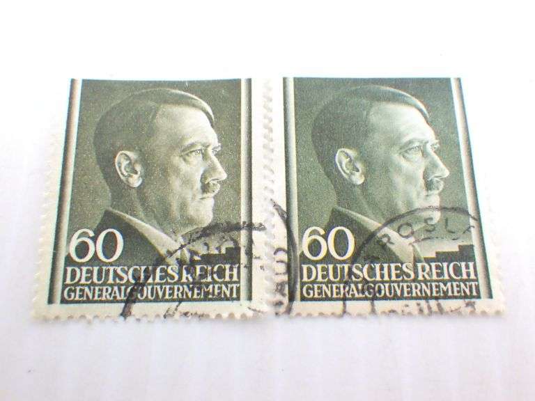 (3) Hitler Stamps, and a 200 Deutsche Flugpost - Albrecht Auction Service
