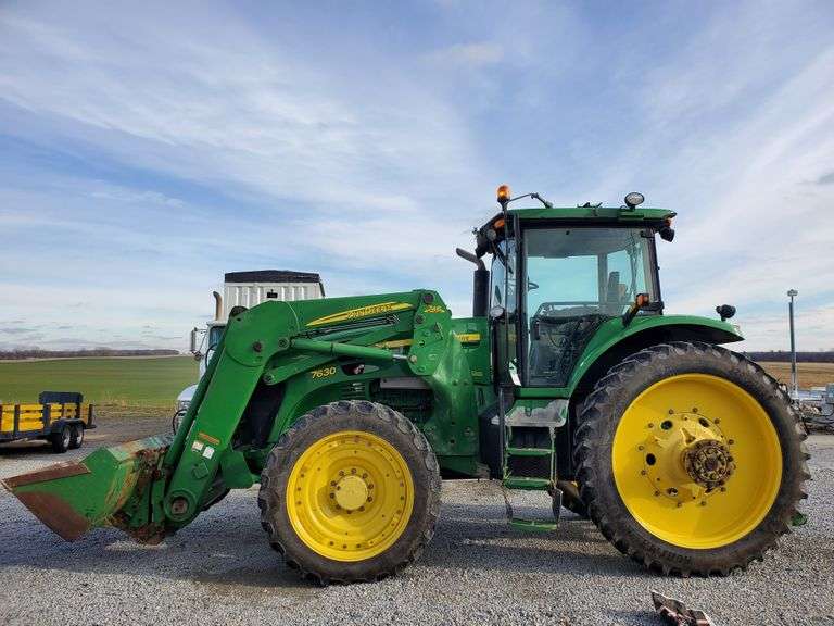 2010 John Deere 7630 Tractor w/ JD 746 Loader with 8' Bucket, (3,212 ...