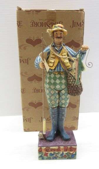 Jim Shore "A Good Day" fisherman piece, 12"H, NIB - Albrecht Auction ...