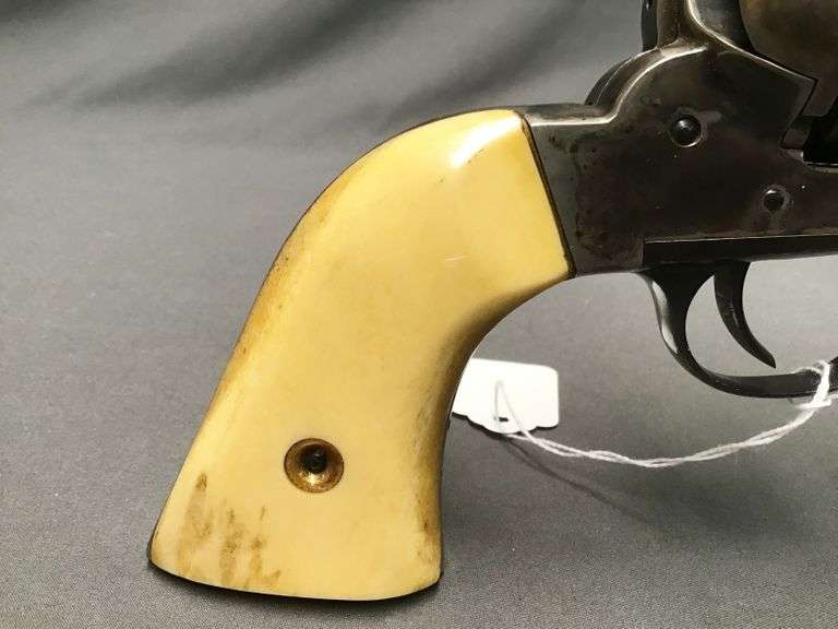 A. Uberti 1875 Outlaw .45 Caliber Revolver with Custom Elk Horn Grips ...