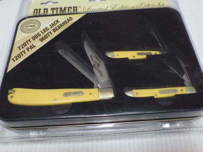 Old Timer, limited edition, 3-knife gift set in collector tin, new in ...