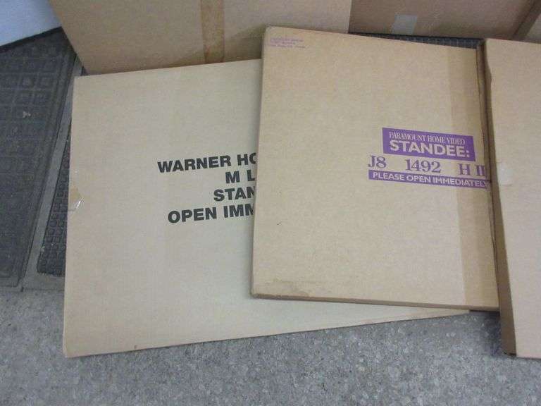 (6) Cardboard movie cutouts with names of movies on boxes, NOS ...