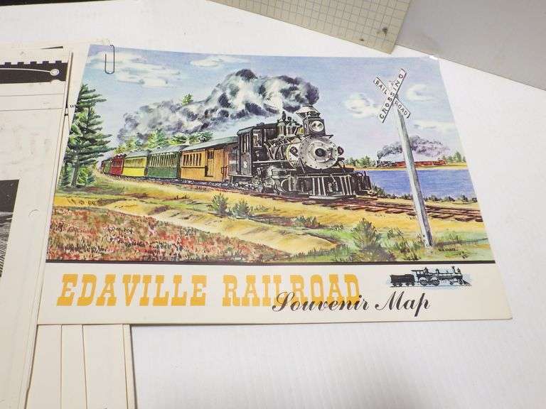 1950's Edaville railroad souvenir map of Massachusetts; Massachusetts ...