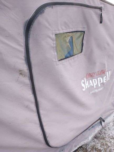 Shappell Bay Runner two-man fishing shanty by Eagle Claw, 43" x 60" and ...