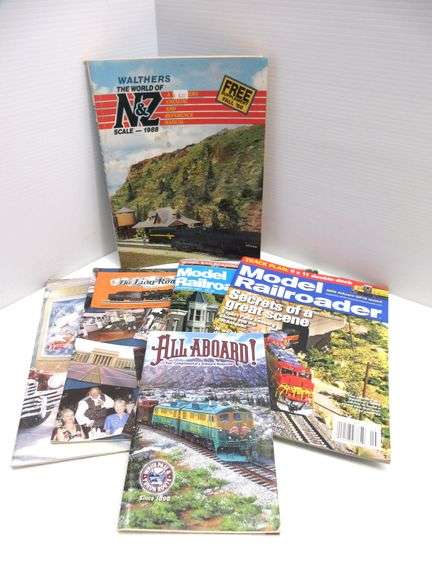 (6) Model railroad train magazines/catalogs - Albrecht Auction Service