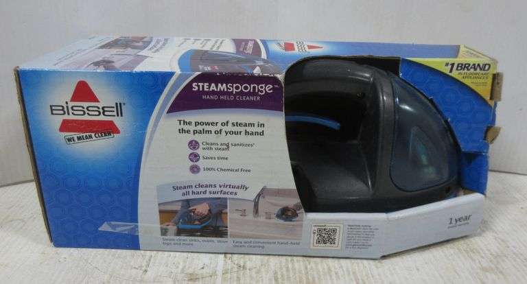 Bissell steam sponge handheld cleaner, NIP - Albrecht Auction Service