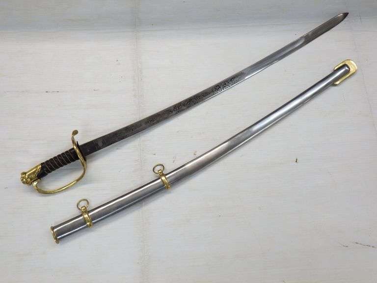Civil War Sword Replica, with 33" blade - Albrecht Auction Service