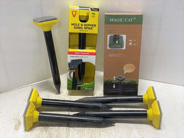 10 Mole Sonic Spikes Each Spike Treats Up To 7500 Sq Ft All Opened Spikes Tested And