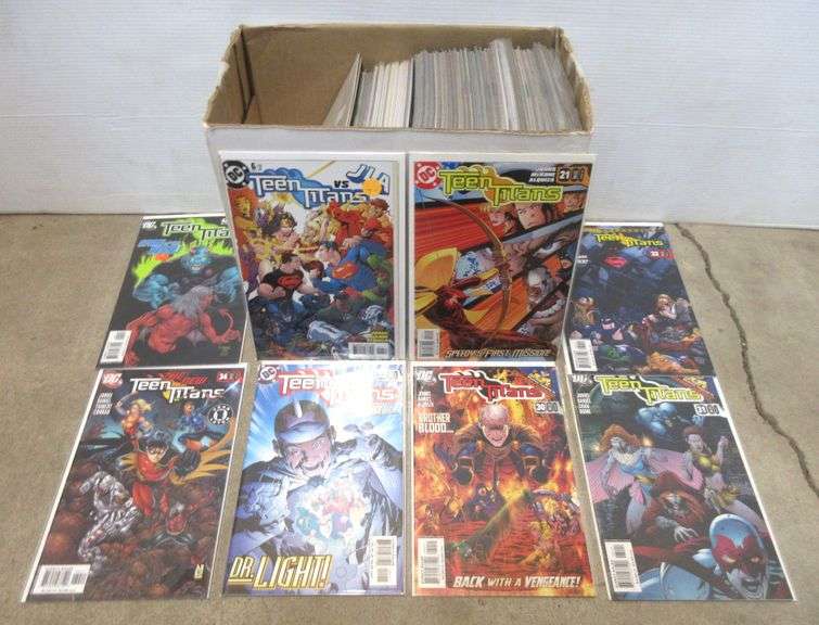 (152) Teen Titan comic books by DC, from the 1990s to modern era, some ...