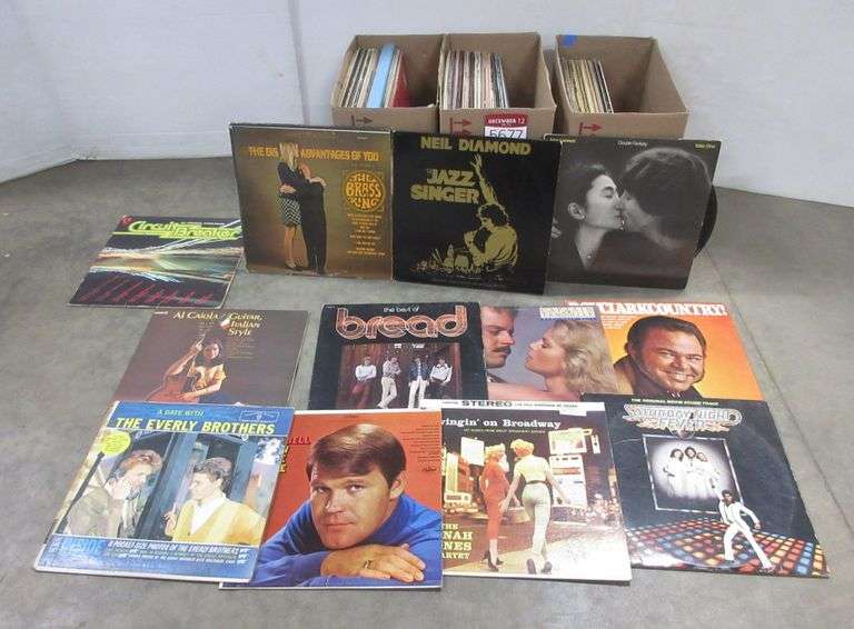 (100) Vinyl LP record albums - Albrecht Auction Service