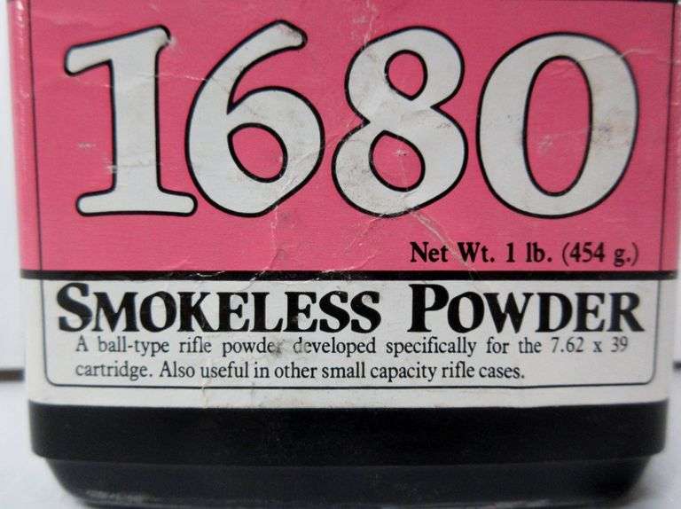 1 lb. Accurate 1680 smokeless powder - Albrecht Auction Service