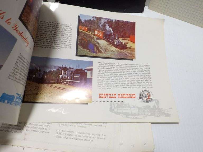 1950's Edaville railroad souvenir map of Massachusetts; Massachusetts ...