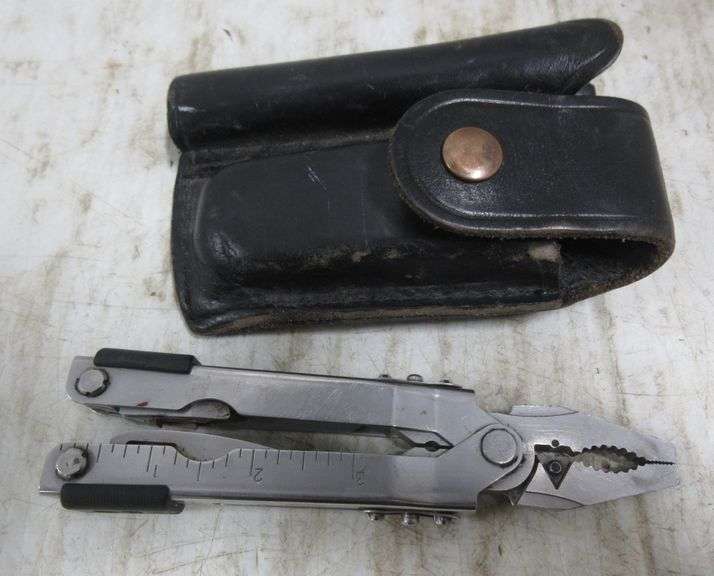 Leather MagLite holster; Gerber Multi Tool with square jaws, carbide ...