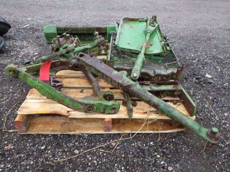 Pallet of parts from John Deere, 4020-radiator, oil cooler, hydraulic ...
