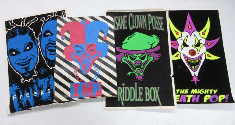 (4) ICP posters, includes: 3- Blacklight, and Heavy cardboard, up to 23 ...