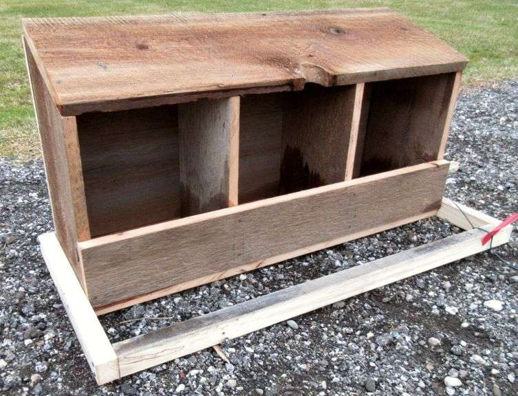 Nesting box with three openings, each opening is 12" x 10 1/2", new ...