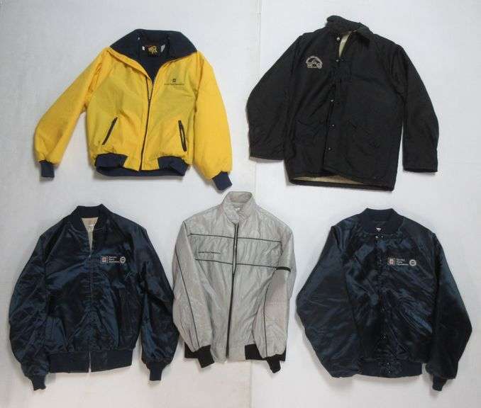 (5) Jackets, includes: Retired general motors employee, service parts ...