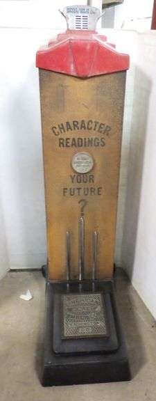 Antique Fortune Telling Penny Scale, made by American Scale Manufacture ...