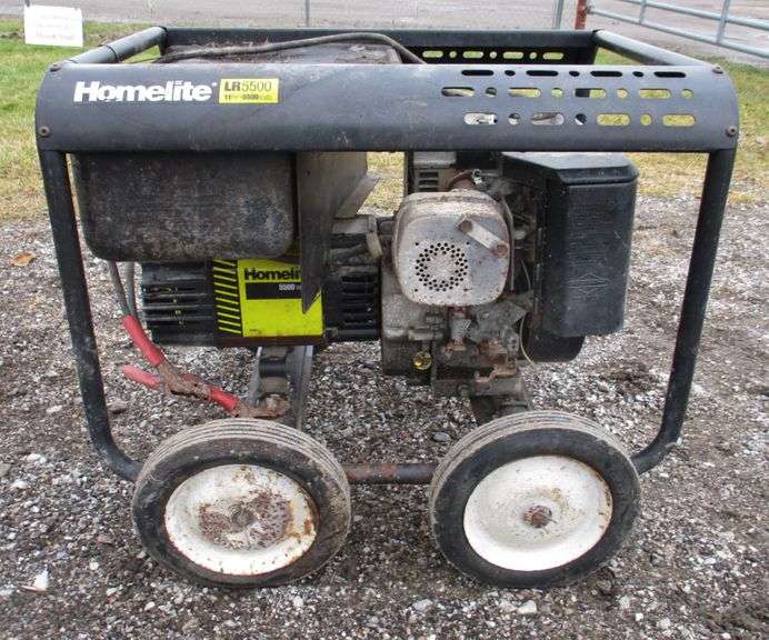 Homelite generator, LR5500, has been sitting, untested, as is ...
