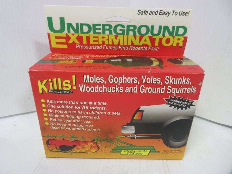 Underground exterminator, kills moles, gophers, voles, skunks ...