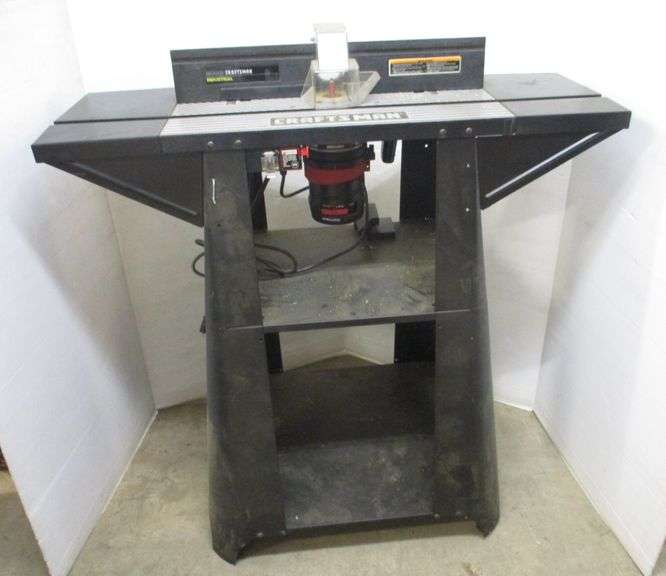 Craftsman industrial router table with router, 1/2 HP router, 40 1/2"W ...