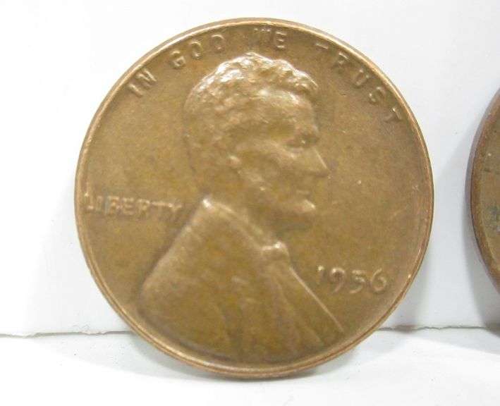 Collection of 1950s copper pennies, wheatbacks - Albrecht Auction Service