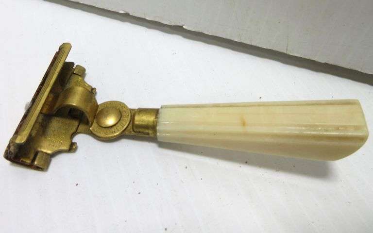 Older Old Spice shaving cup; Shaving brush with stand; Older Schick ...